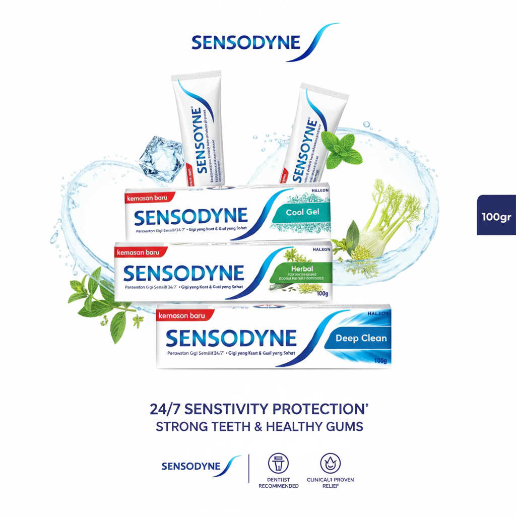 Sensodyne Sensitive Toothpaste 100g All Variants - Cool Gel, Fresh Mint ...