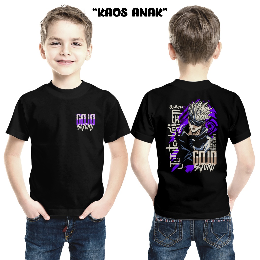 Jujutsu Kaisen Anime T-Shirt for Children Gojo Satoru T-Shirt for ...