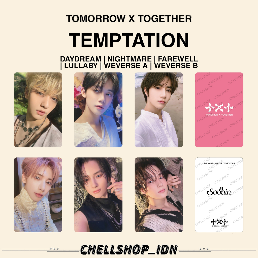 TXT PHOTOCARD [TOMORROW X TOGETHER] TEMPOTATION | Shopee Philippines