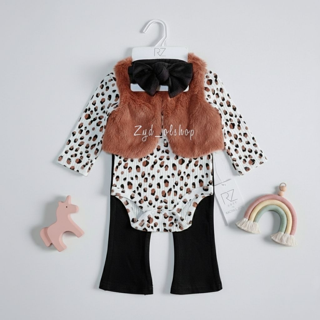 Rachel Zoe Baby Girl Vest 4in1 Set | RZ baby 4-in-1 Cutbray Set Girl ...