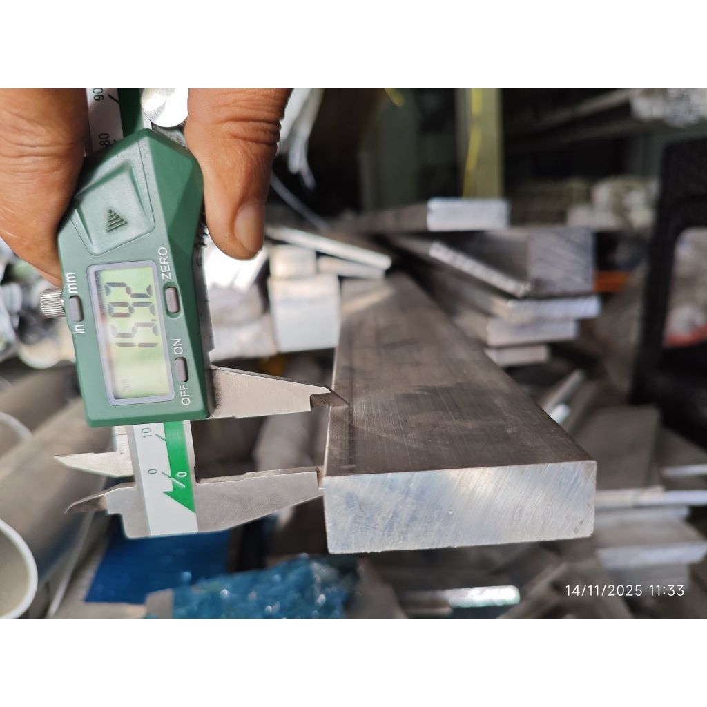 Aluminum strip 15 x 50 x 1000 strip plate/ 15 mm x 50 mm x 1 meter ...