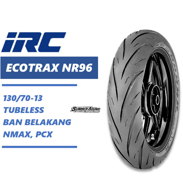 REAR OUTER TIRE NMAX N MAX 130/70-13 TUBELESS ORIGINAL IRC ecotrax nr96 ...