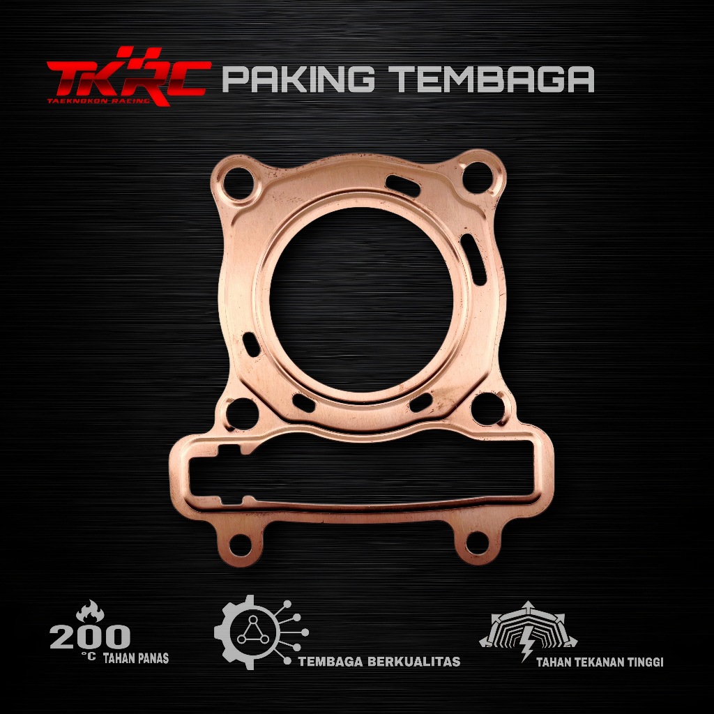 PAKING PERPAK GASKET BLOCK HEAD COPPER JUPITER MX MX KING VIXION OLD ...