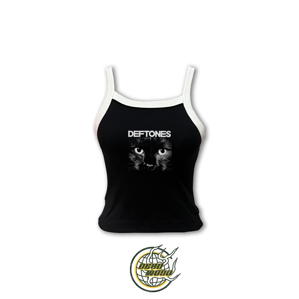 Deadwood tanktop two tone deftones the cat album cover y2k style ...