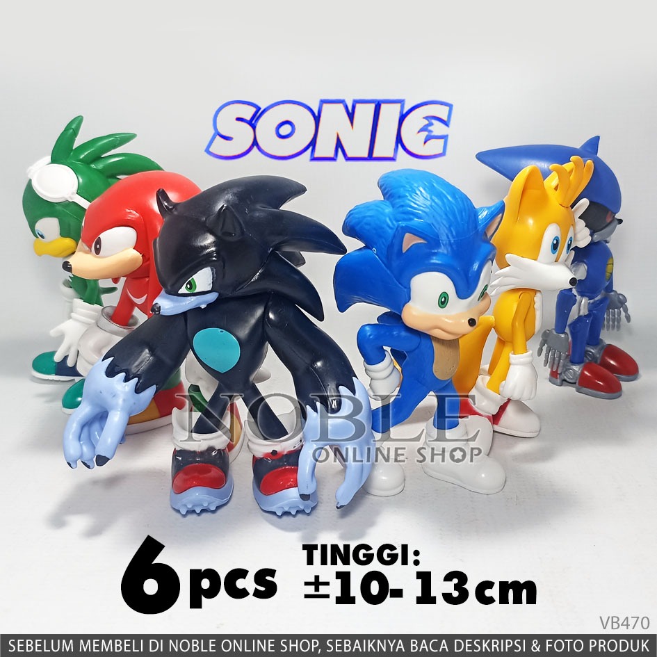[6 PCS] SUPER SONIC ROBOTNIK FIGURE ROBOT JUMBO SONIK MONSTER HEDGEHOG ...