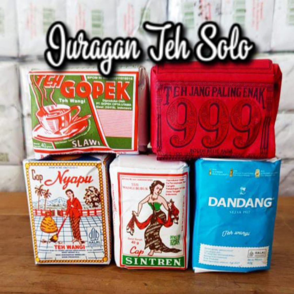 [5 PCS] 5 TYPES OF SOLO WEDANGAN SPECIAL TEA (DANG biru,999, GOPEK ...