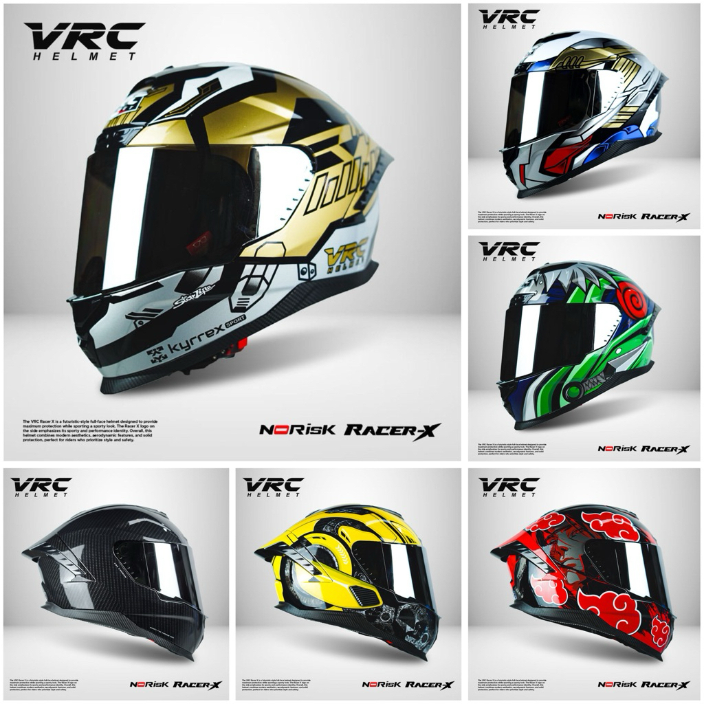VRC FULL FACE AERODINAMIS HELMET HANDSOME PACKAGE PREMIUM QUALITY ...
