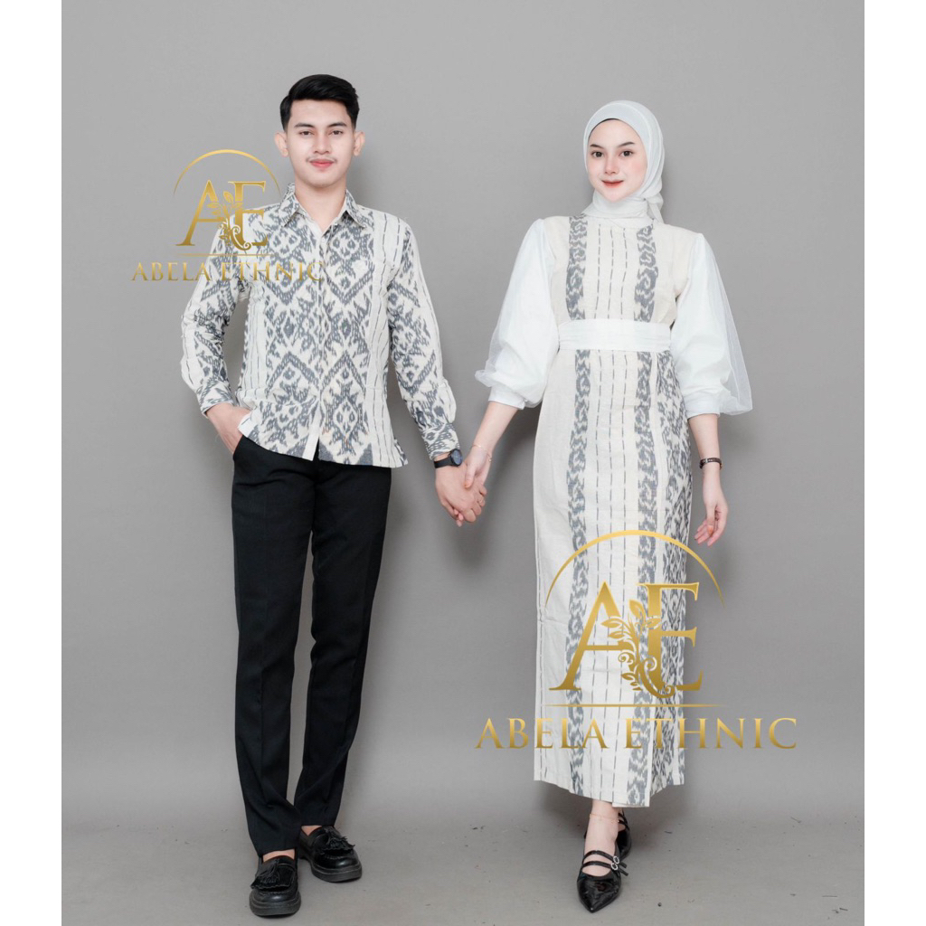 PADMA WHITE WOVEN COUPLE CLOTHES - COUPLE WOVEN CLOTHES - COUPLE ...