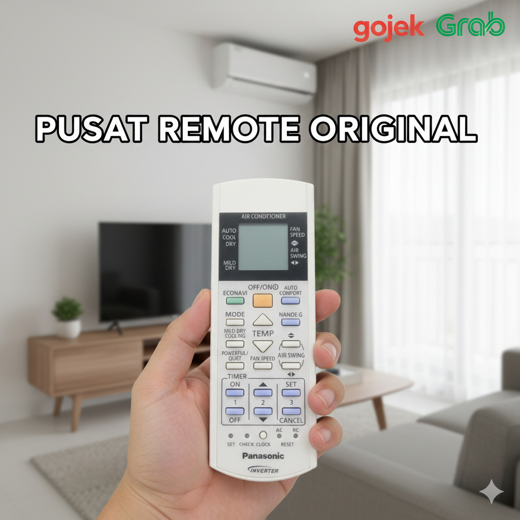 PANASONIC INVERTER ECONAVI NANOE G A75C3865 ORIGINAL AC REMOTE | Shopee ...