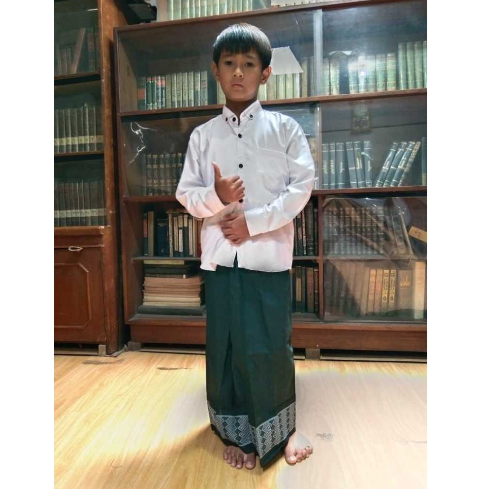 Cute Instant Sarong for Children, Modern Skirt Model, Songket Motif for ...