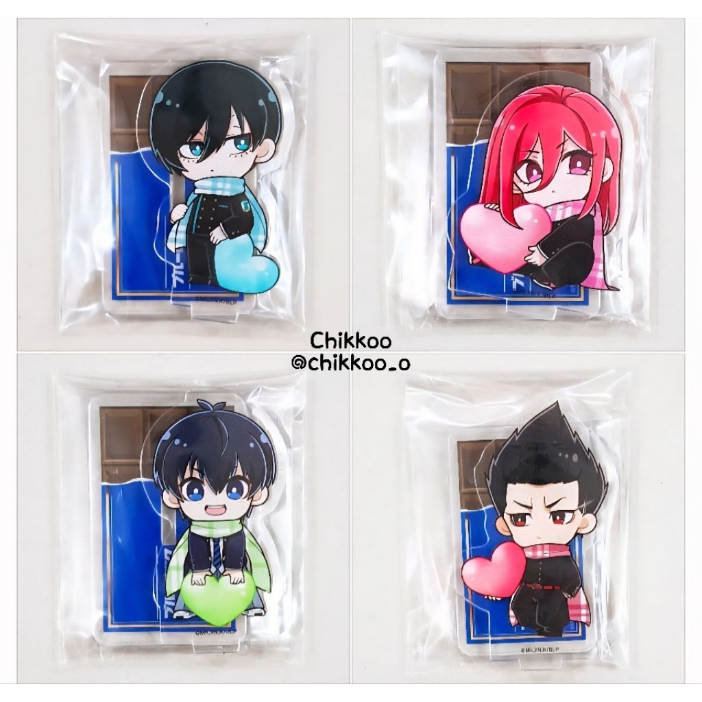 Blue Lock Princess Cafe Valentine Chocolate Chibi Acrylic Standee ...