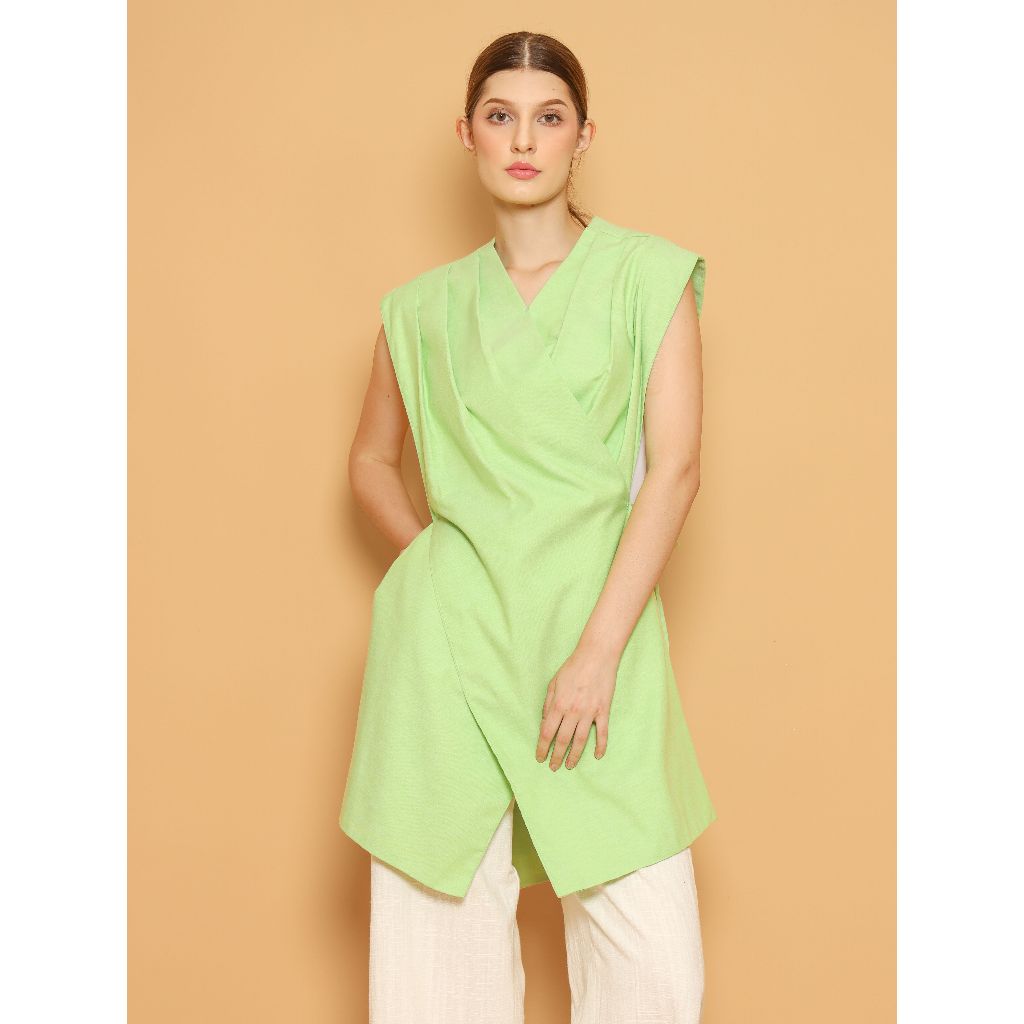 Miss Rona Solene Top Spotlight Green | Shopee Philippines
