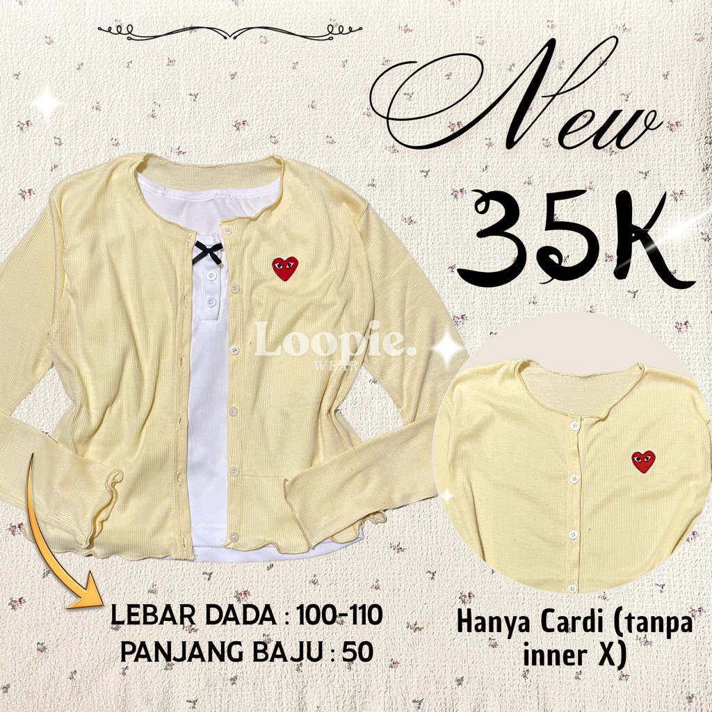 RIB CARDIGAN TOP (NEW) | Shopee Philippines