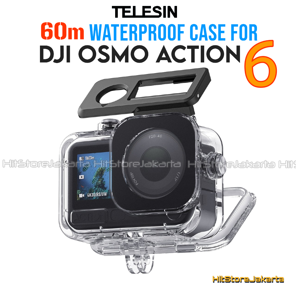 Telesin Dive Case for DJI Osmo Action 6 Waterproof Case Housing ...