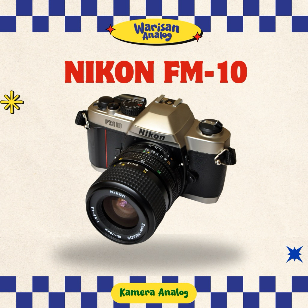 NIKON FM10 ANALOG CAMERA + 35-70MM LENS 1:3.5 - 4.8 (SLR) | FILM CAMERA ...