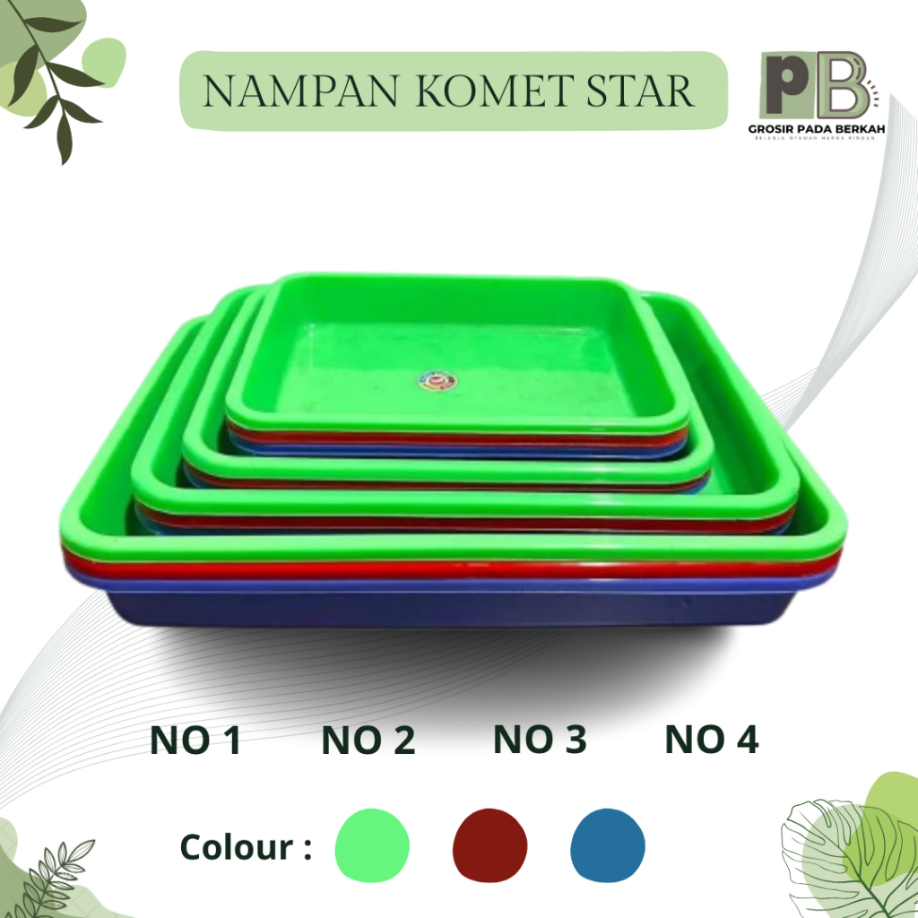 Comet Star Plastic Tray Comet Square Plastic Tray No. 1 2 3 4 ...
