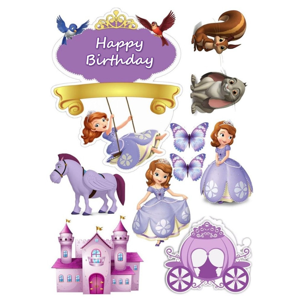SOFIA Cake TOPPER The First custom/ Children's Birthday Cake Decoration ...