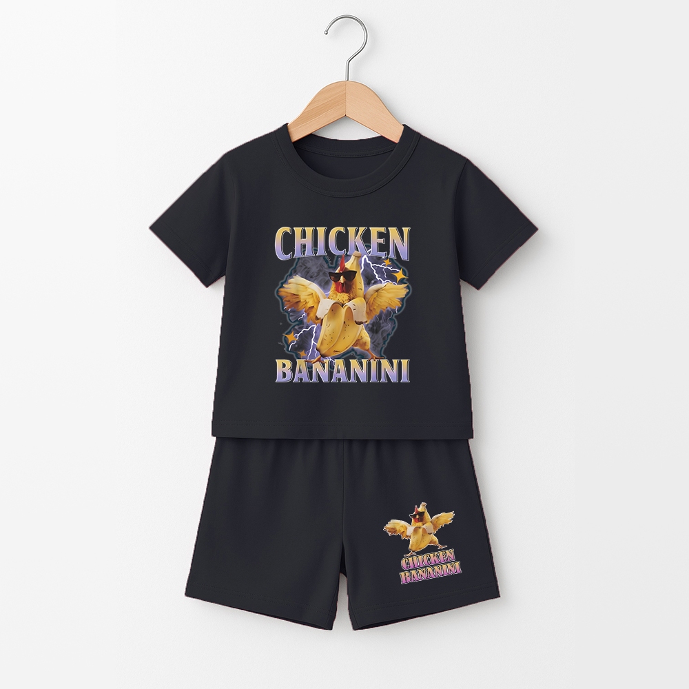 Bananini Chicken Picture Short Set Ages 1-10 Years 1842 | Shopee ...