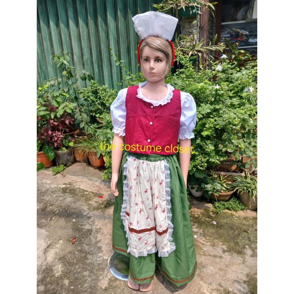Italy Girl costume (women's Italian national costume) | Shopee Philippines
