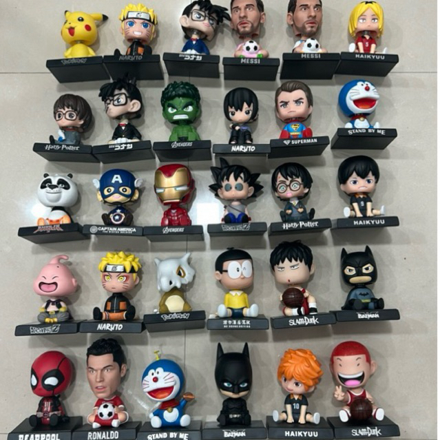 (Unit) Action Figure Various Bobble Head Car Dashboard Shaking Head ...