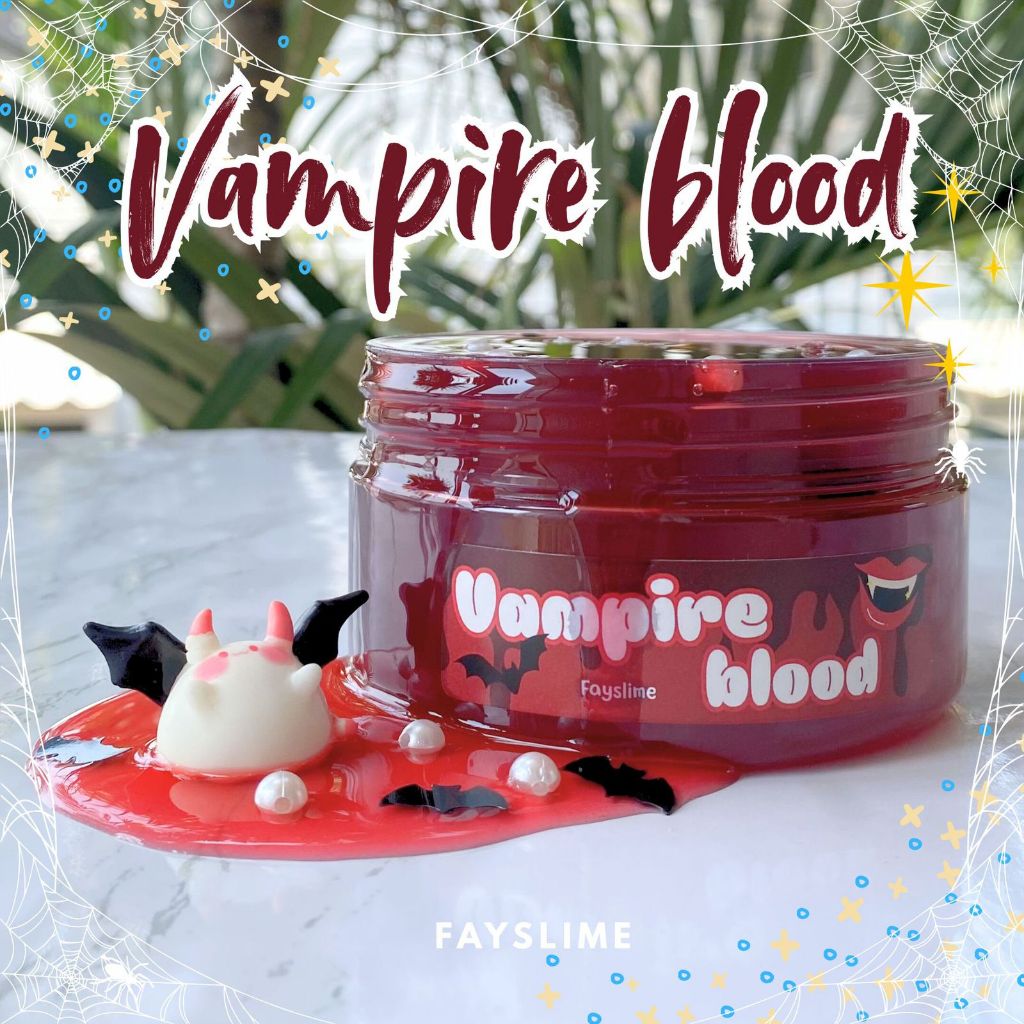 Vampire blood water slime | Water slime | Halloween slime fayslime ...