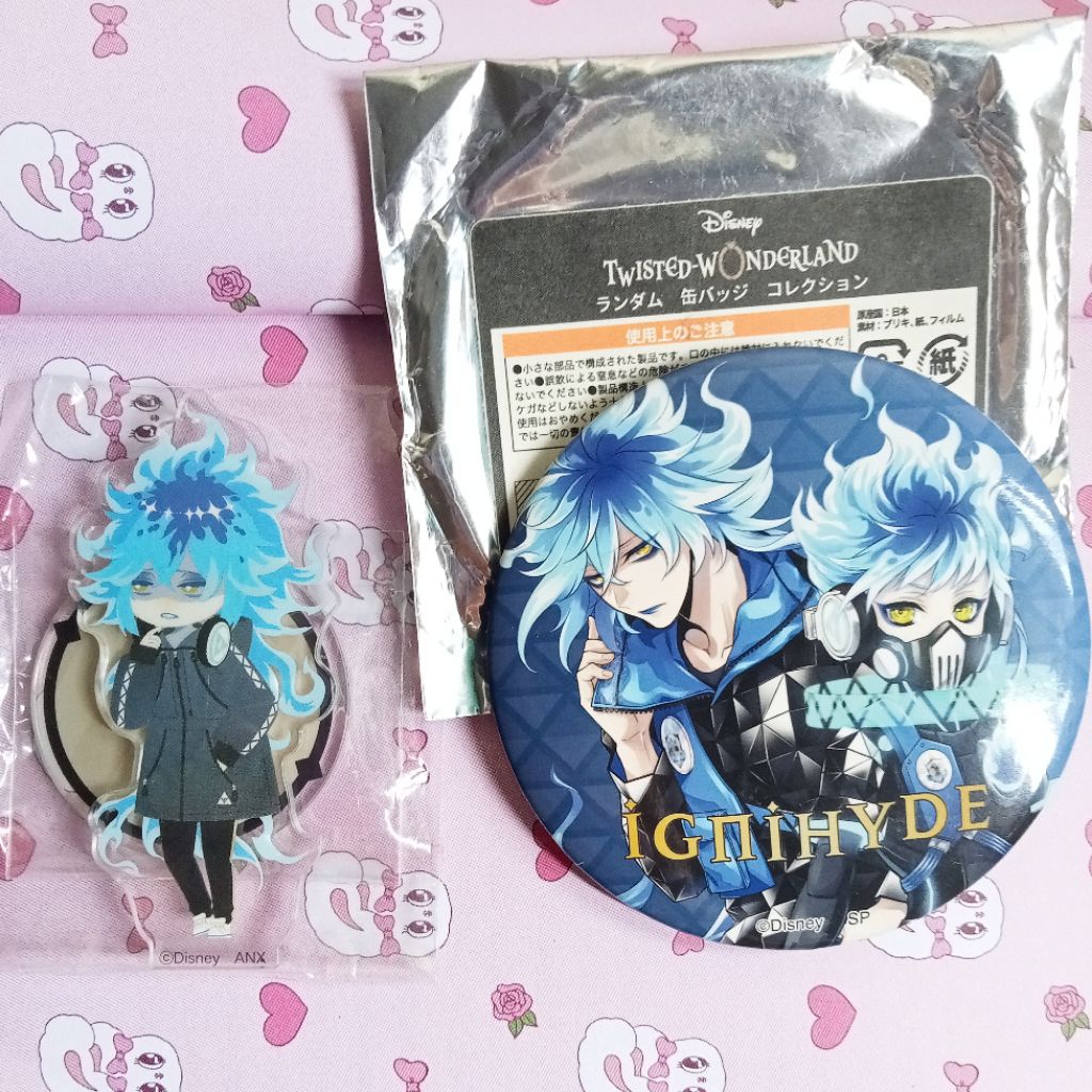 TWISTED WONDERLAND Official Pin BIG & Standee Idia Ortho Ignihyde Merch ...