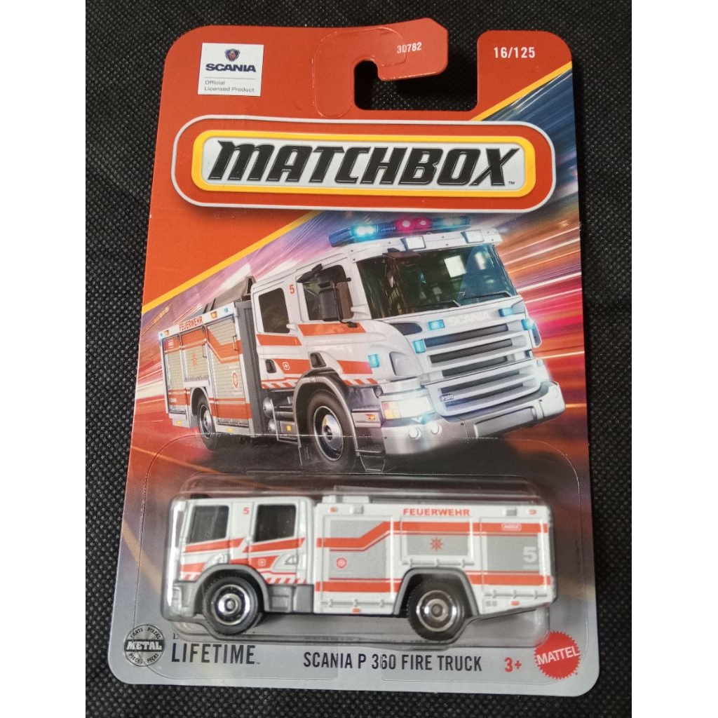 MATCHBOX SCANIA P 360 FIRE TRUCK WHITE | Shopee Philippines