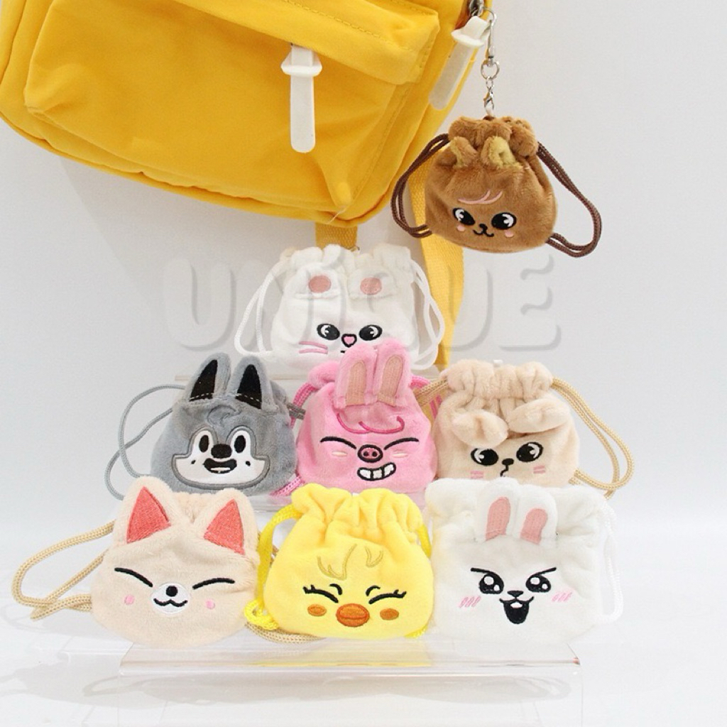 GANTUNGAN SKZOO Drawstring Pouch Coin Pouch Drawstring Wallet Stray ...