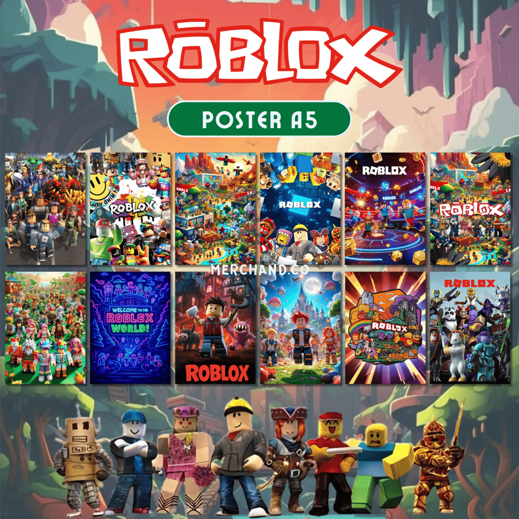 (12 pcs) A5 AESTHETIC WALL POSTER ROBLOX GAME/ AESTHETIC MINI POSTER ...
