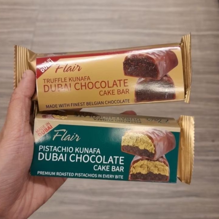 Flair Dubai Chocolate Cake Bar Truffle Pistachio Kunafa Chocolate/ per ...