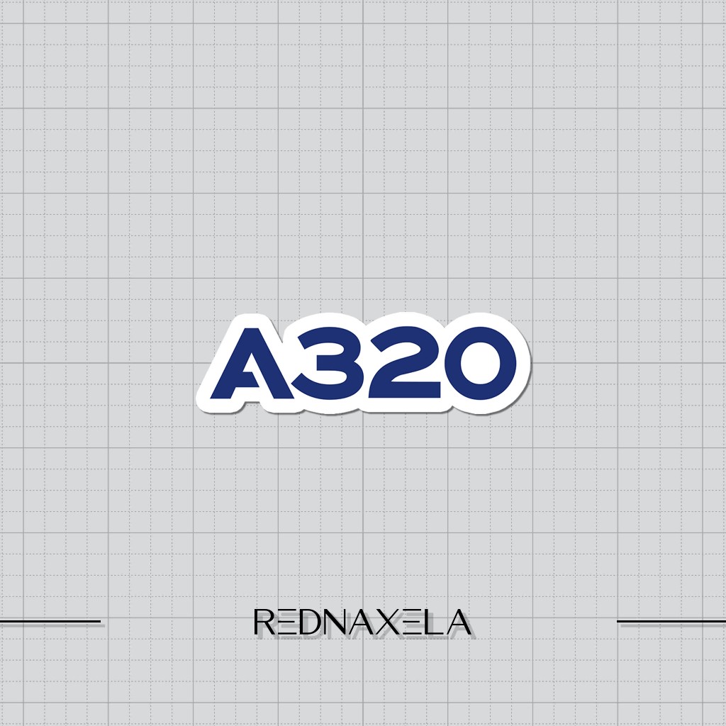 A320 Airbus Logo Vinyl Sticker Outdoor Waterproof Suitcase Sticker ...