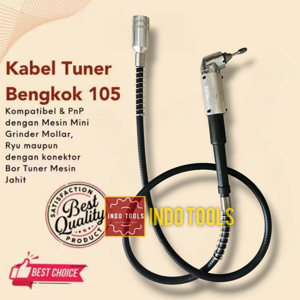 MESIN Flexible cable tuner bent 105 degrees pnp mini grinder mollar ...