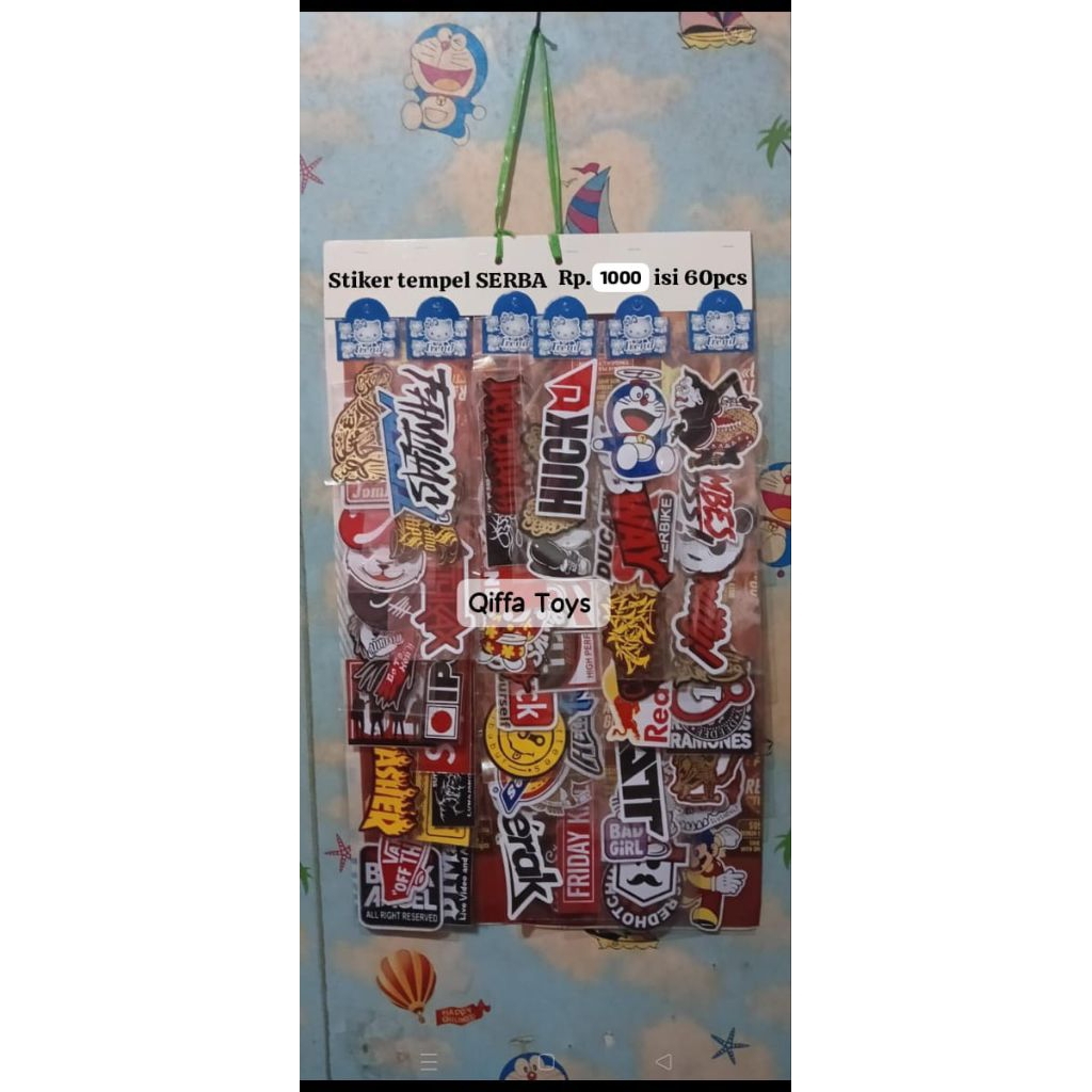 60-piece adhesive stickers can be sold all for Rp. 1000 or Rp. 2000 ...