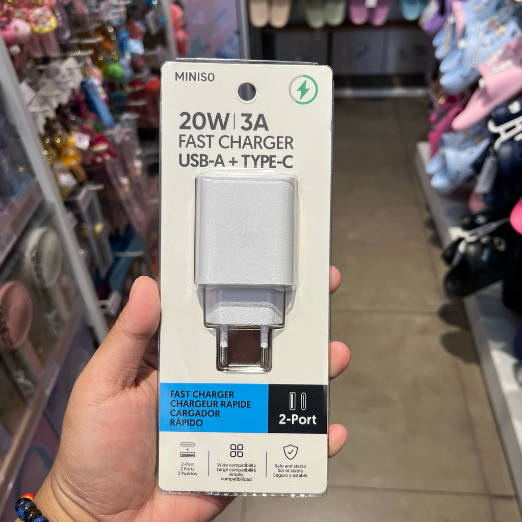 MINISO 20W PD Single Port Fast Charger Model: ST771 | Shopee Philippines