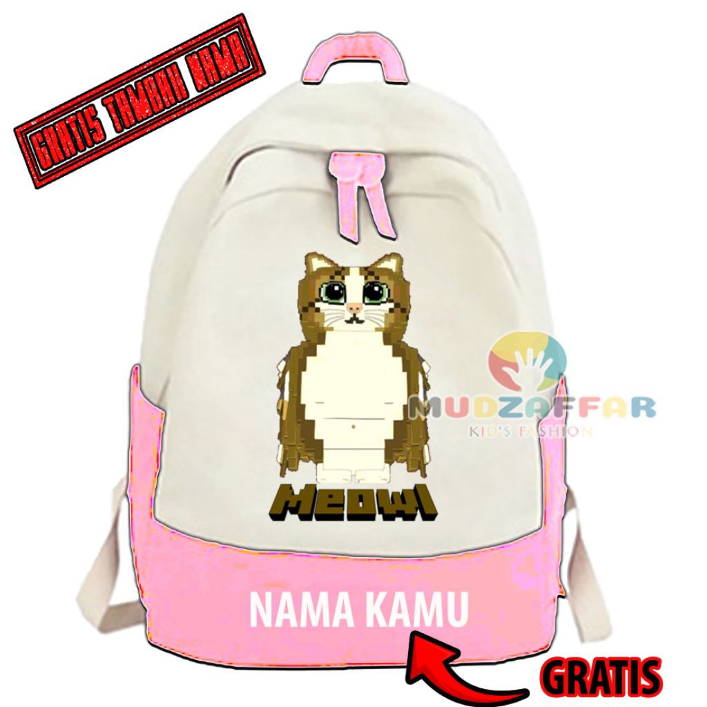 MEOWL STEAL KIDS BACKPACK a BRAINROT MEOWL SCHOOL BACKPACK | Shopee ...