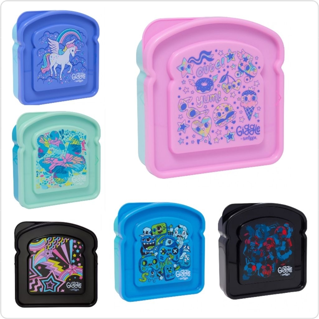 (ORIGINAL) Giggle Sandwich Container Snack Lunch Box/ | Shopee Philippines