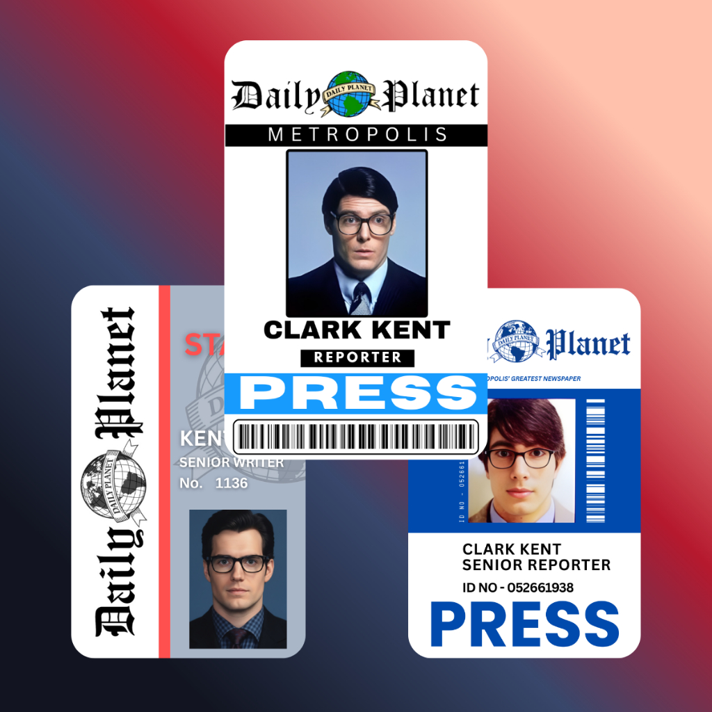 All Superman Daily Planet ID Nametag Clark KENT | Shopee Philippines