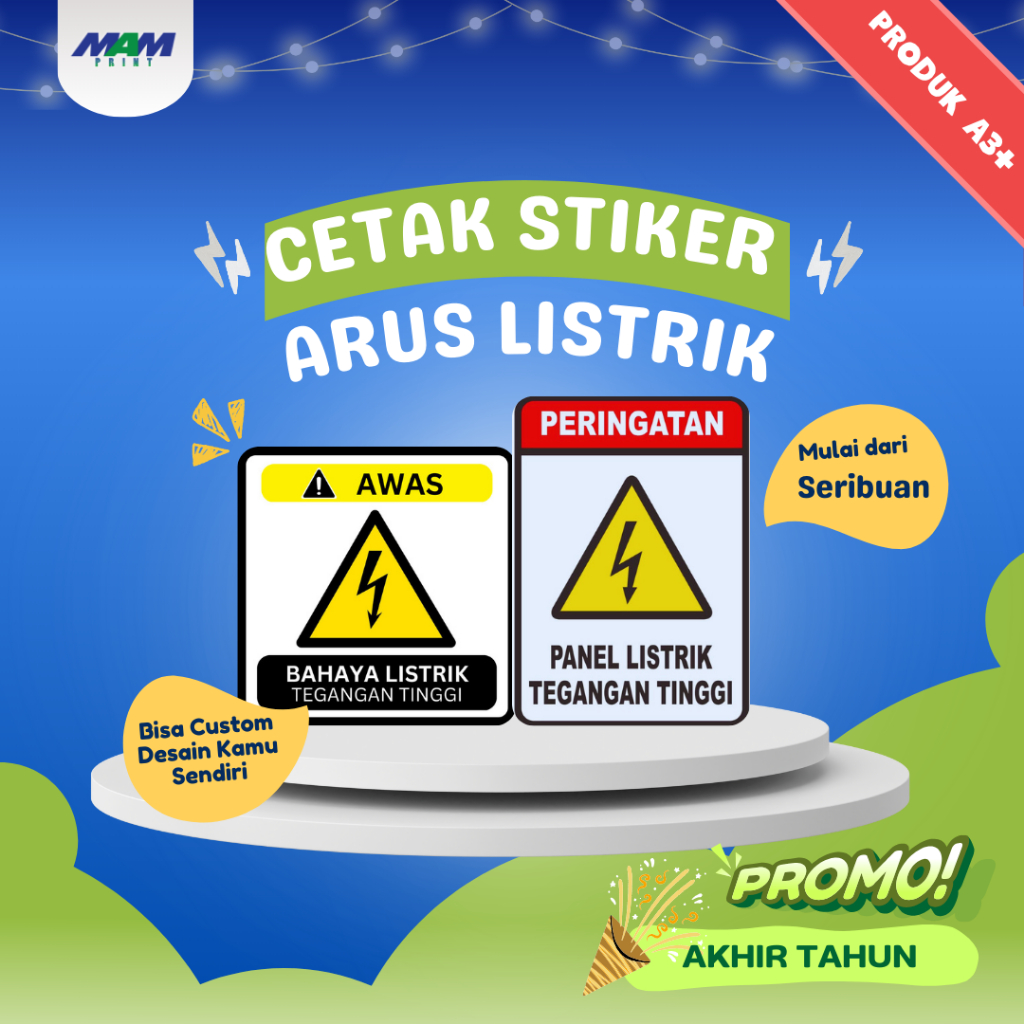 High Power Current Sign Sticker high voltage Sticker/ Electric Sticker ...