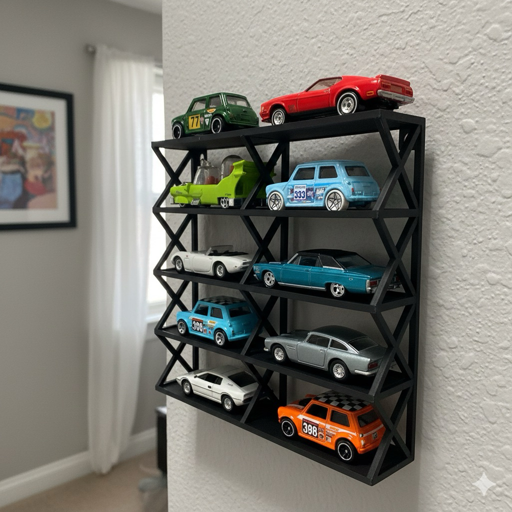 Wall-mounted hanging hot wheels display rack | Shopee Philippines
