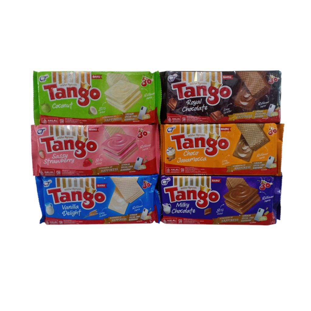 Tango Wafers All Flavors Sassy Strawberry, Coconut, Vanilla Delight ...
