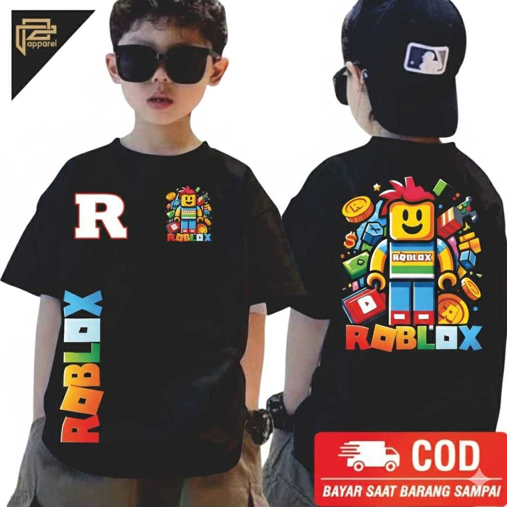 ROBLOX KIDS' T-SHIRT TOP AGES 2-11 ROBLOX KIDS' SHORT-SLEEVED T-SHIRT ...