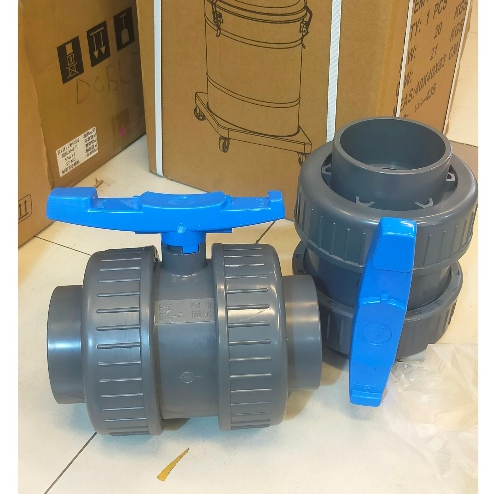 PVC Ball Valve TU 2" DN50 True Union PVC Ball Valve 2" Inch Double ...