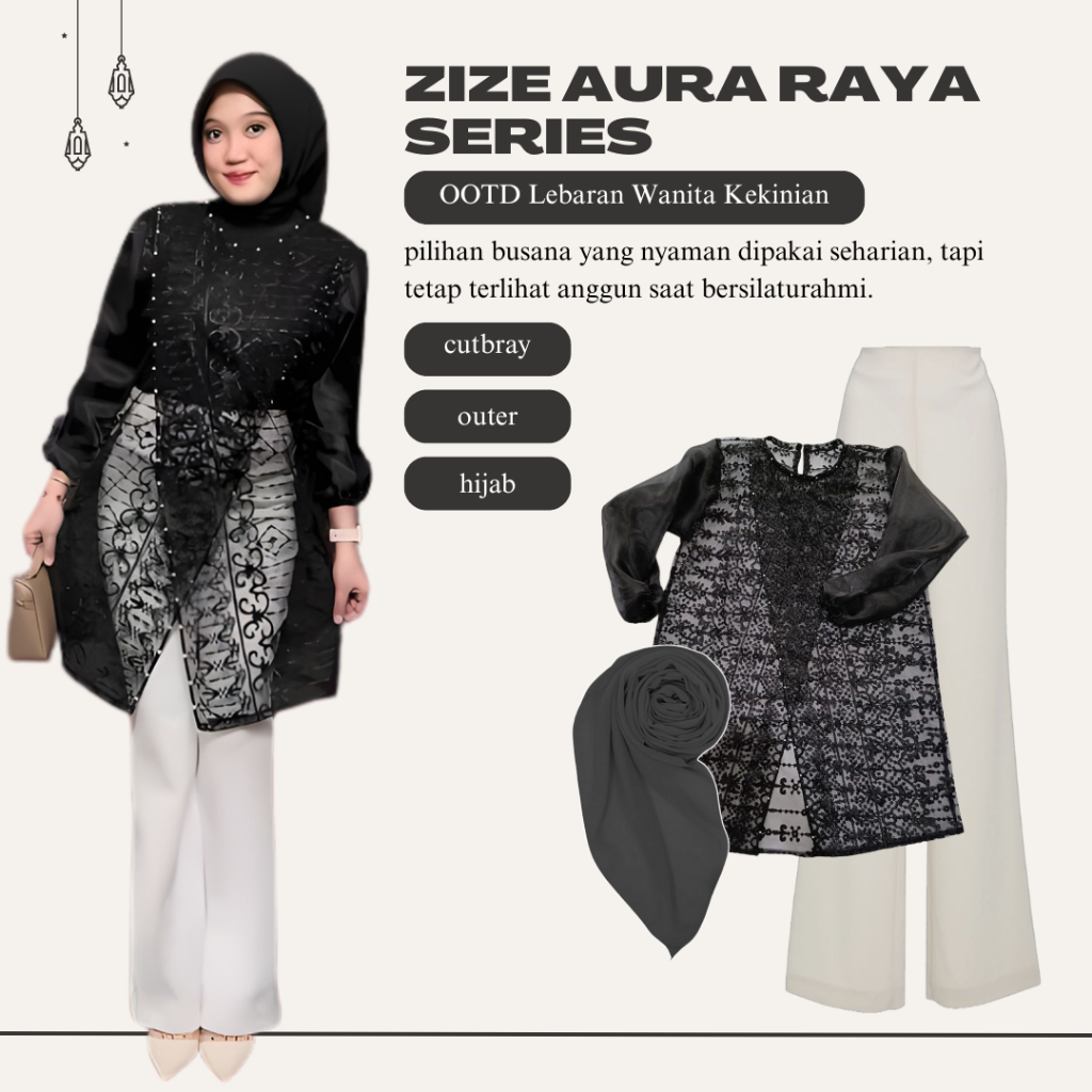 One Set for Modern Women | Brocade Tunic - Cutbray - Bella Square Hijab ...