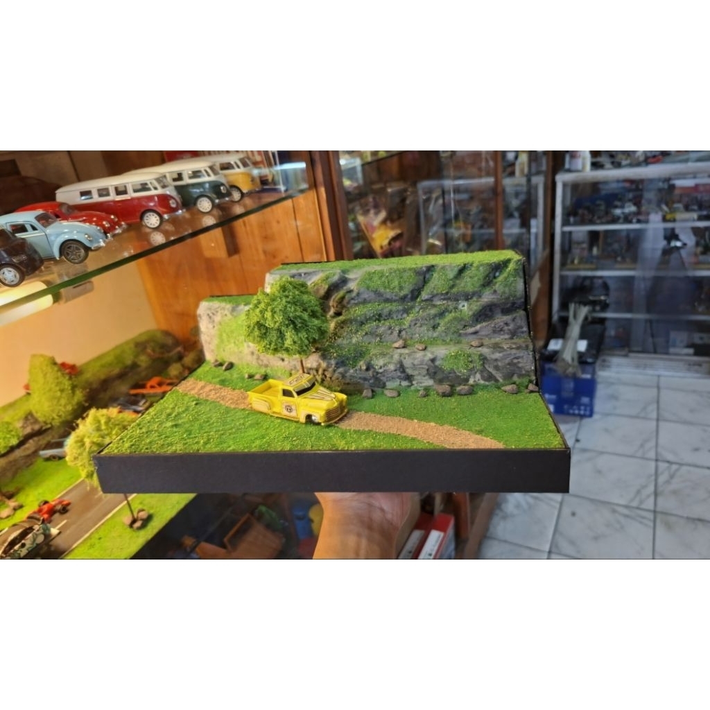 Diecast Diorama Greening Road Climbing Mountain scale 1: handmed64 diy ...