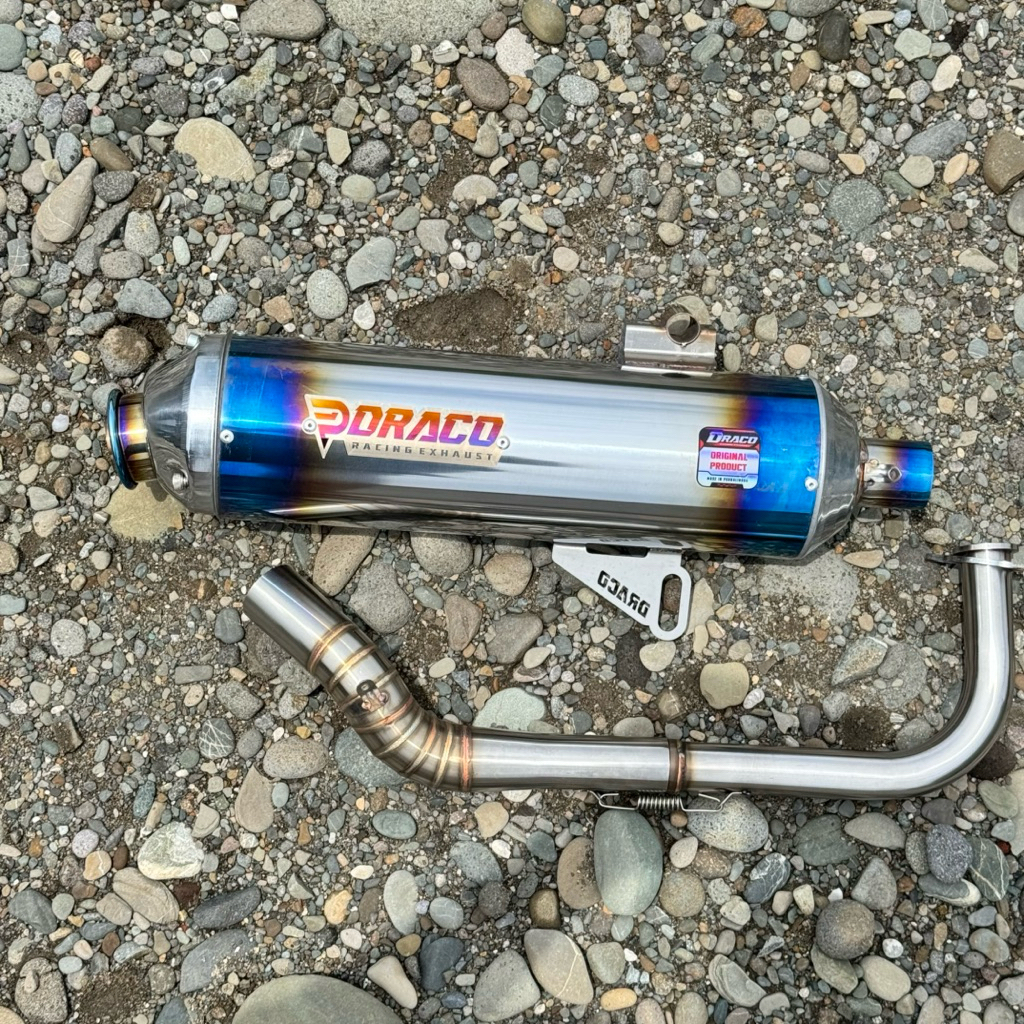 Draco standard racing exhaust BLUE dm 38 Mio Vario aerox M3 pcx vario ...