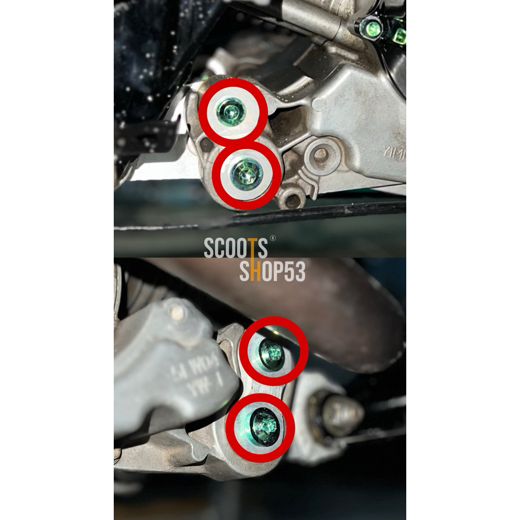 Titanium bolt gr5 mounting set mio yamaha mio sporty smile | Shopee ...