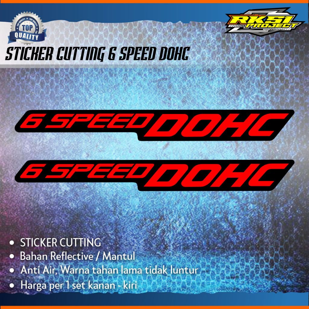 6-SPEED DOHC CB150R Cutting Stickers 1 Set Right Kiri | Shopee Philippines