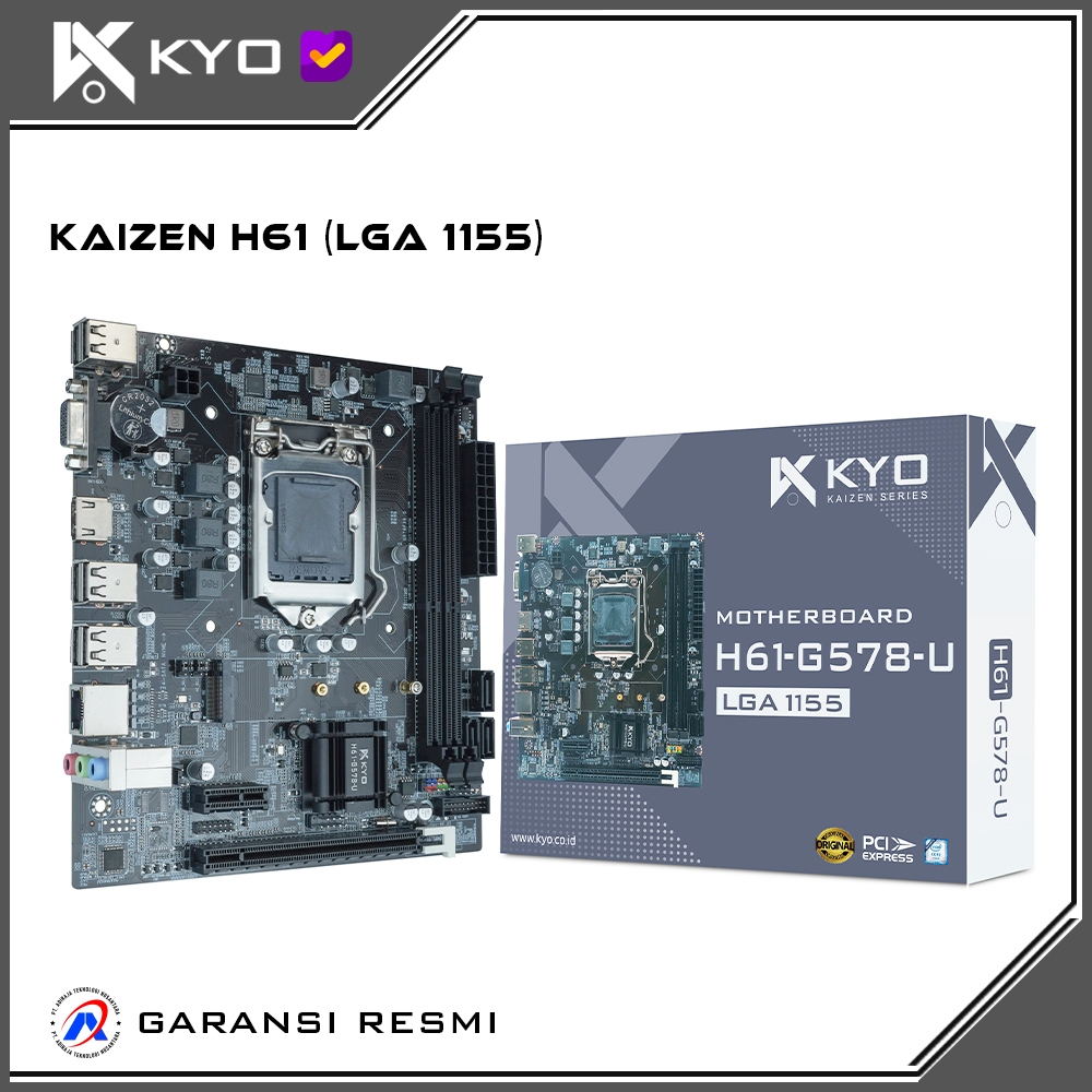 KYO Kaizen Motherboard H61 LGA1155 DDR3 H61 Motherboard H61 INTEL ...