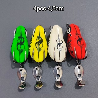 4PCS SOFT FROG JAWS. cork casting bait. lure casting gabu sf jaws ...