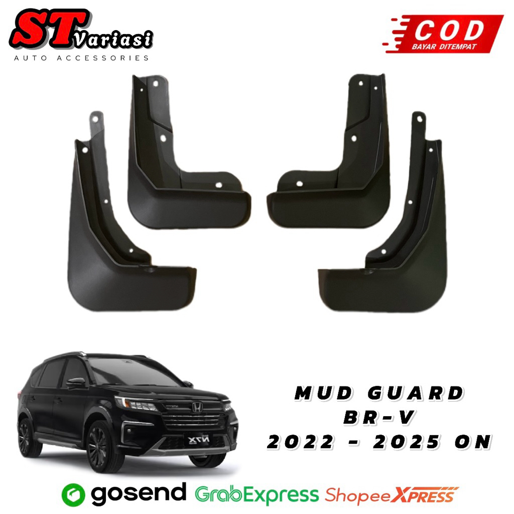 Mud Guard - Mud Guard Honda BR-V 2022 2023 2024 2025 Plus Bolts ...